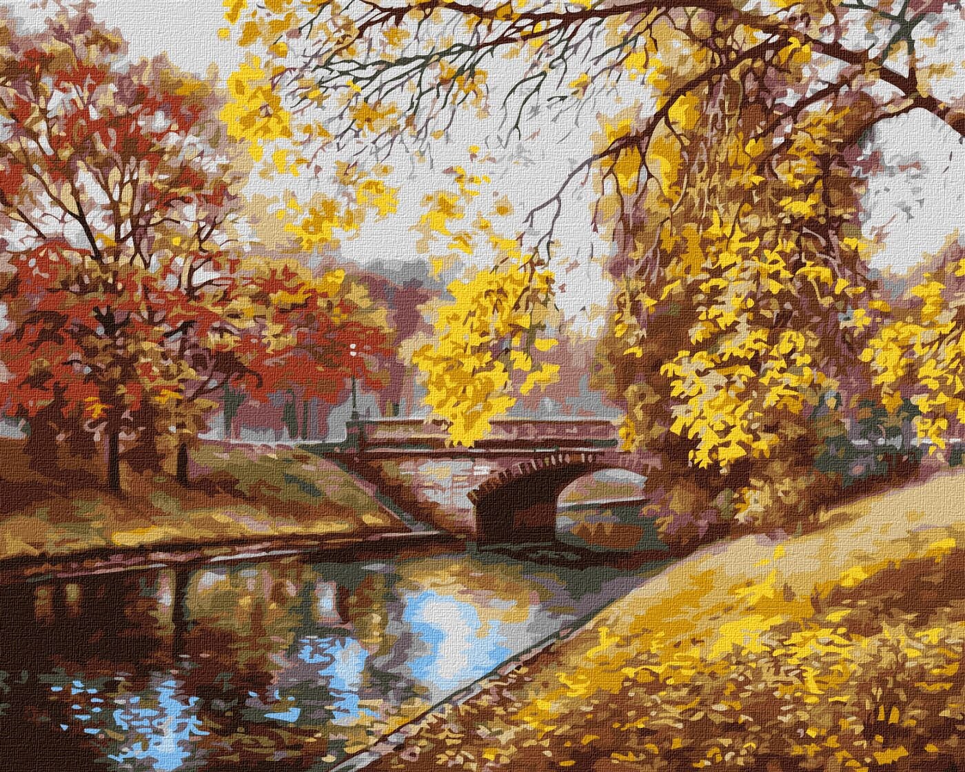 Autumn Landscape Paint by Number Kit With Frame Color by Numbers Kit ...