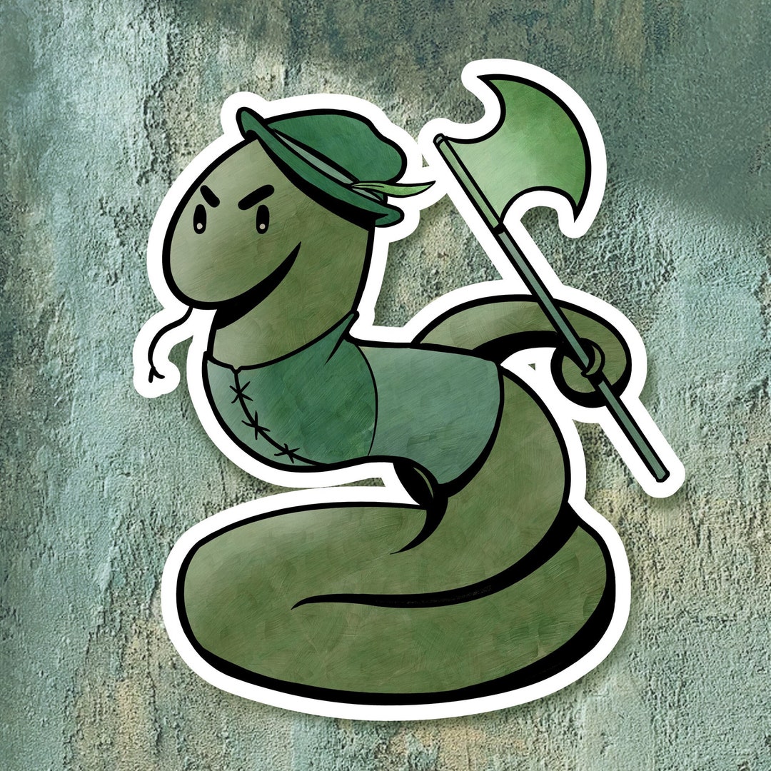 Fighter Snake Sticker - Etsy