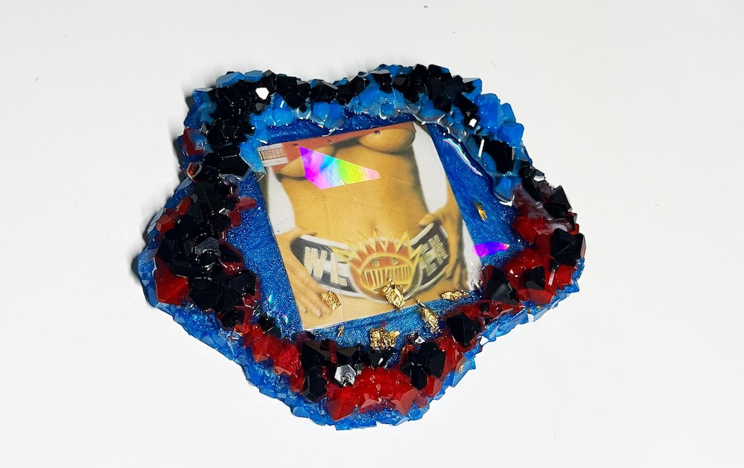 Ween - Chocolate Chesse Blue and Orange With Gold Star Glitter Crystal ...