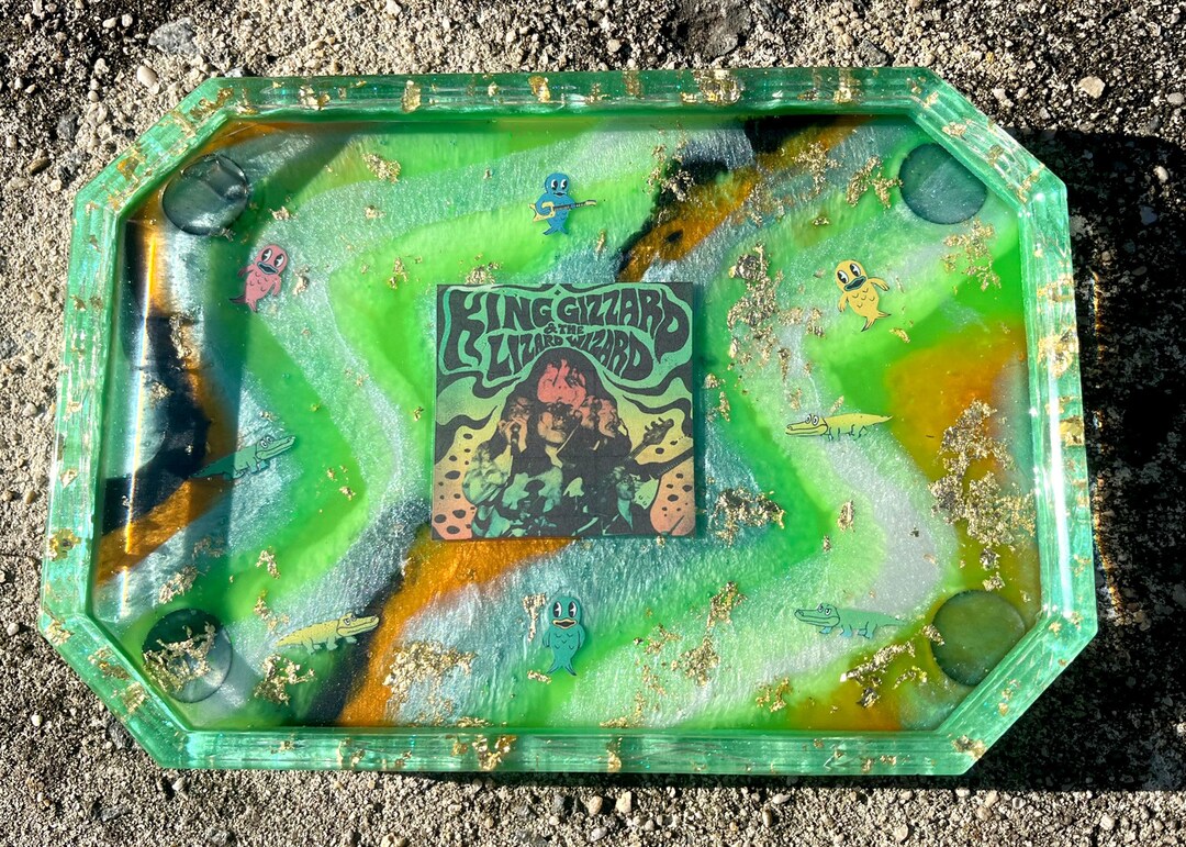 King Gizzard and the Wizard Lizard KGLW - Green Light up Tray - Etsy