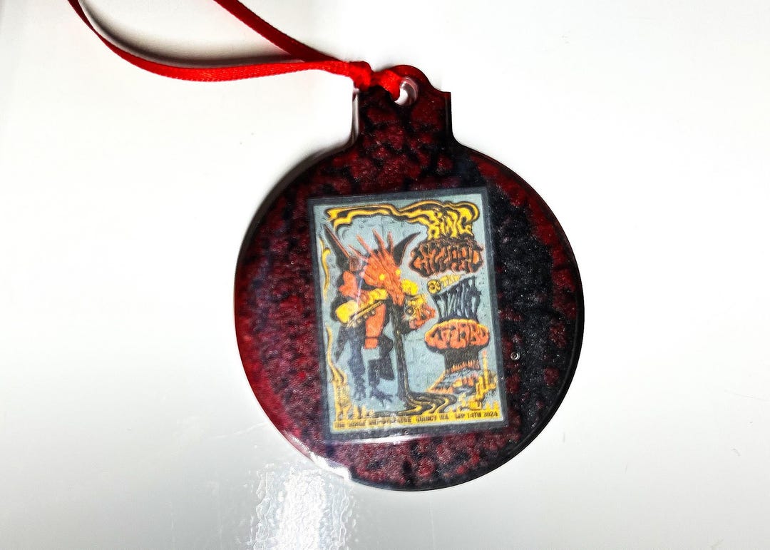 KGLW - Gorge 2024 Concert Poster Red and Black Christmas Ornament - Etsy