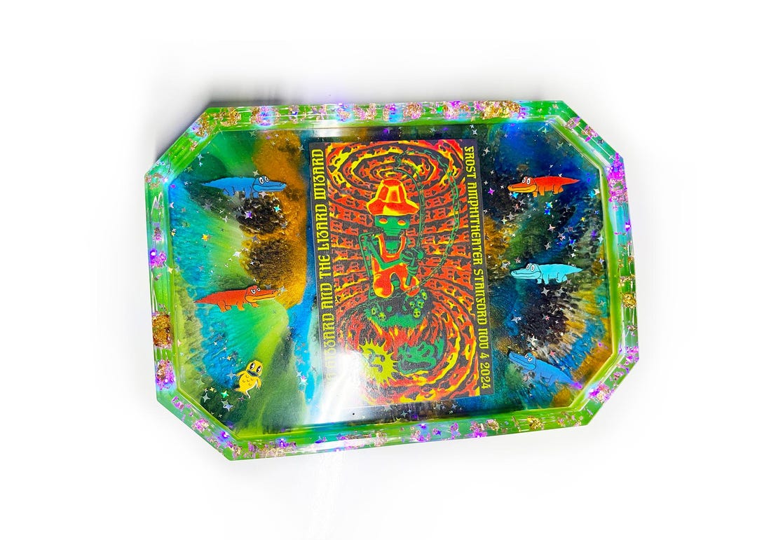 KGLW Stanford 2024 Concert Poster Purple Light up Green, Blue, Black ...