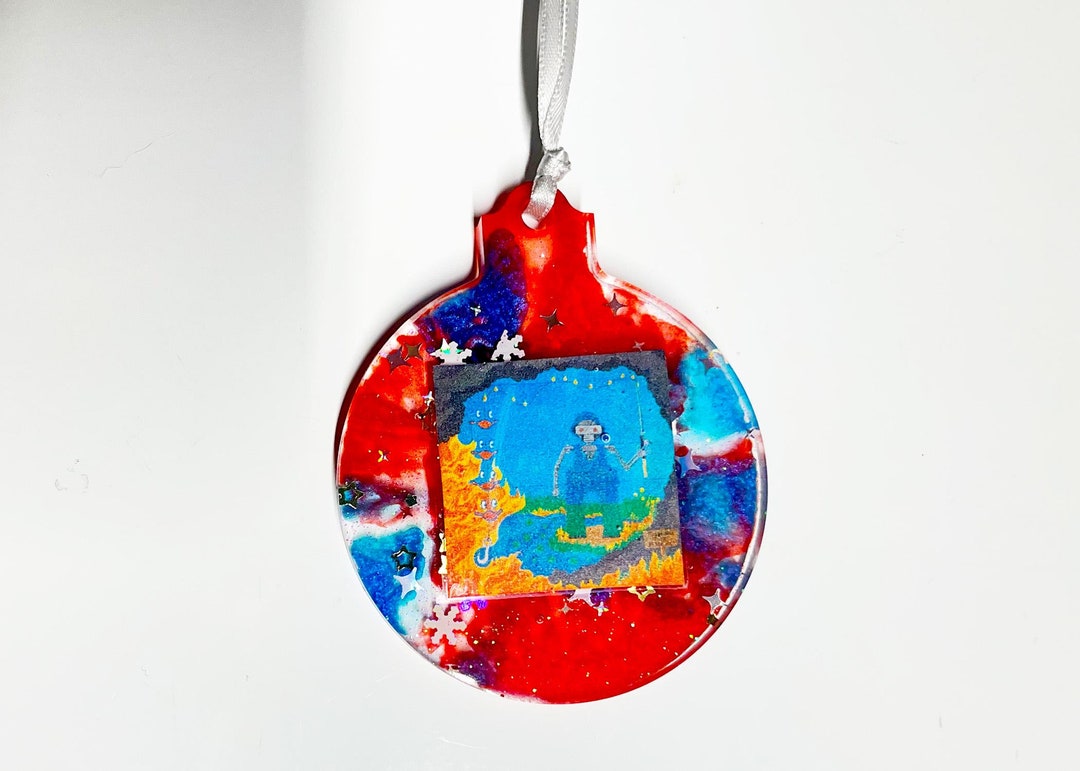 KGLW - Fishing for Fishes Red and Blue With Star Glitter Christmas ...