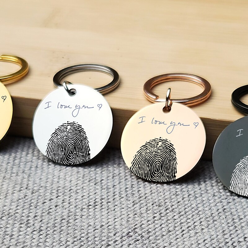 Handprint Keychain - Etsy