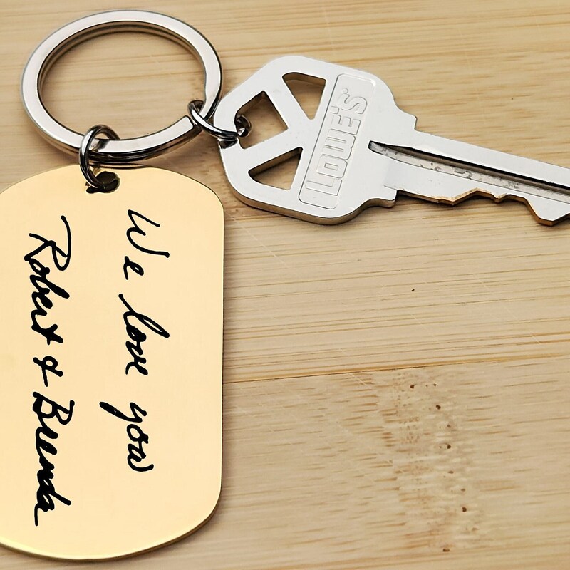 Handwriting Key Chain - Etsy