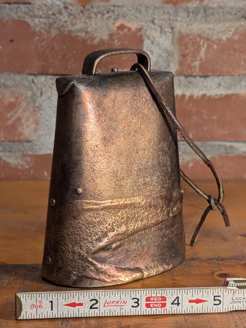 Vintage Restored Cowbell With Unique Patina Rustic Decor - Etsy
