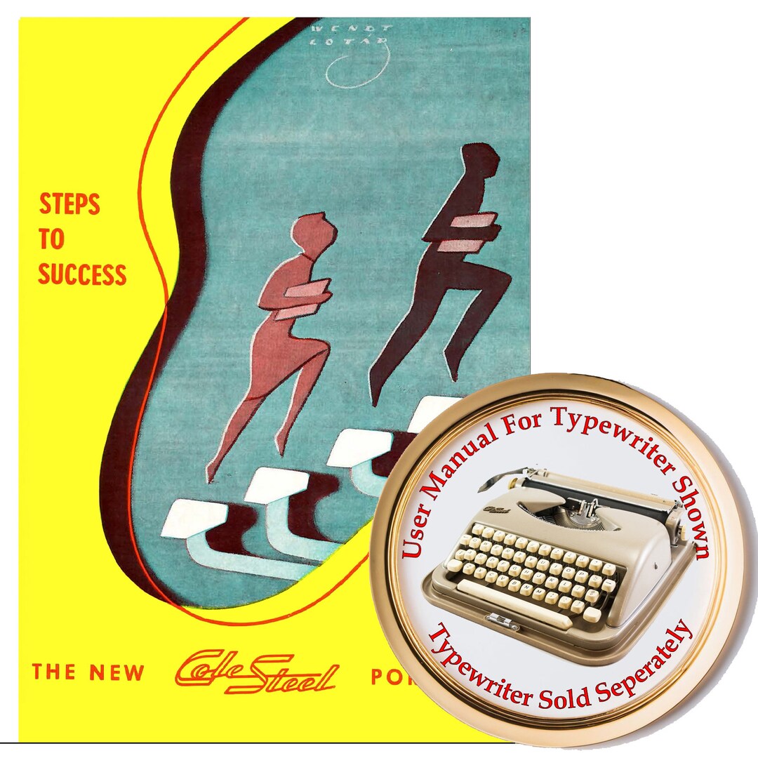 Cole Steel Portable Typewriter User Instruction Manual - Etsy