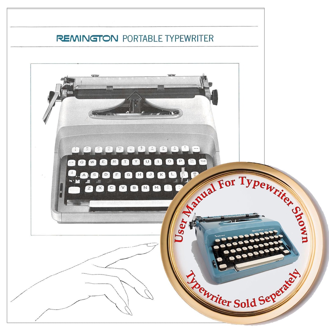 Remington Sperry Rand Ten Forty Typewriter User Instruction Manual ...