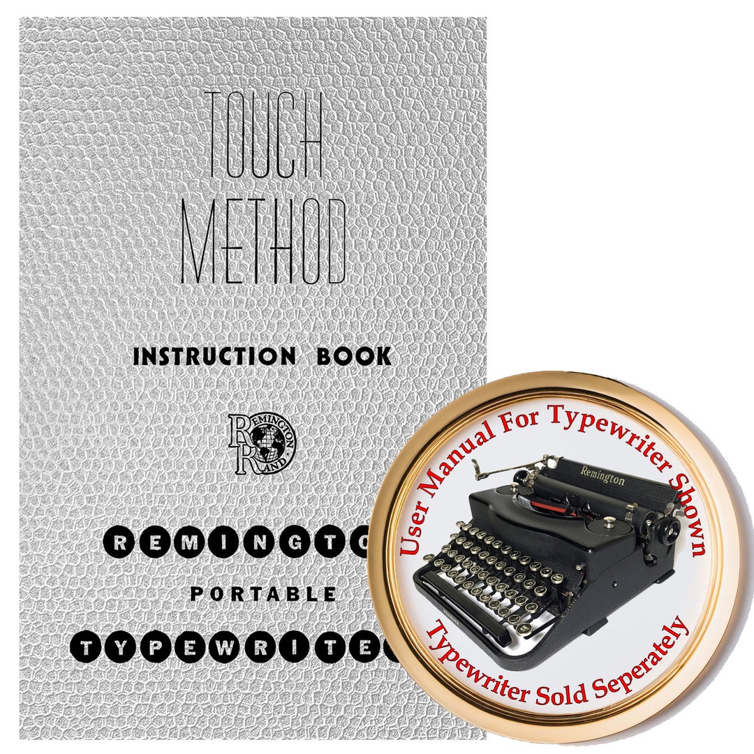 Remington Premier Typewriter User Instruction Manual - Etsy