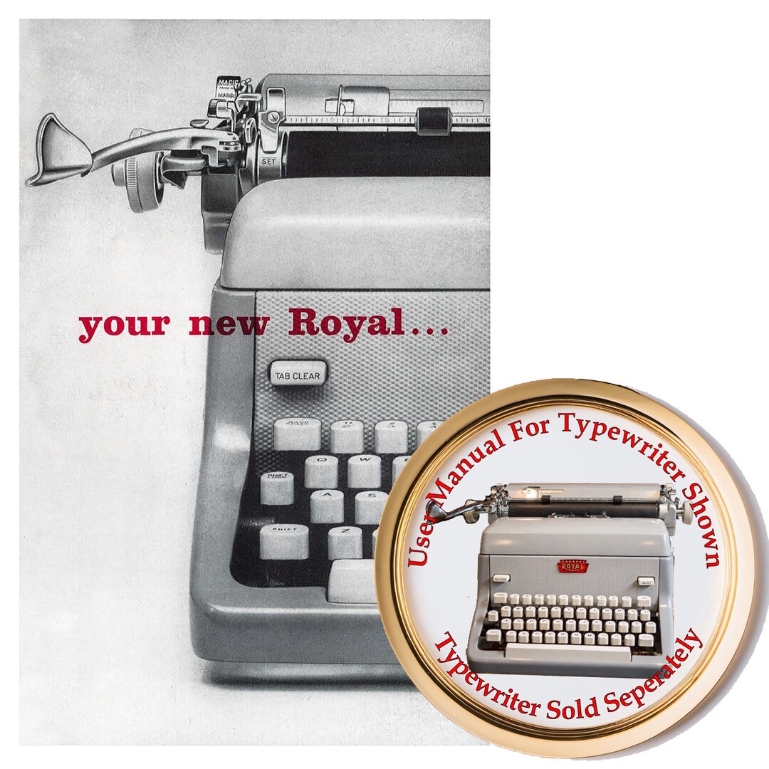 Royal FP Typewriter User Instruction Manual - Etsy