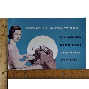 1950s Remington Super Riter Typewriter User Instruction Manual - Etsy