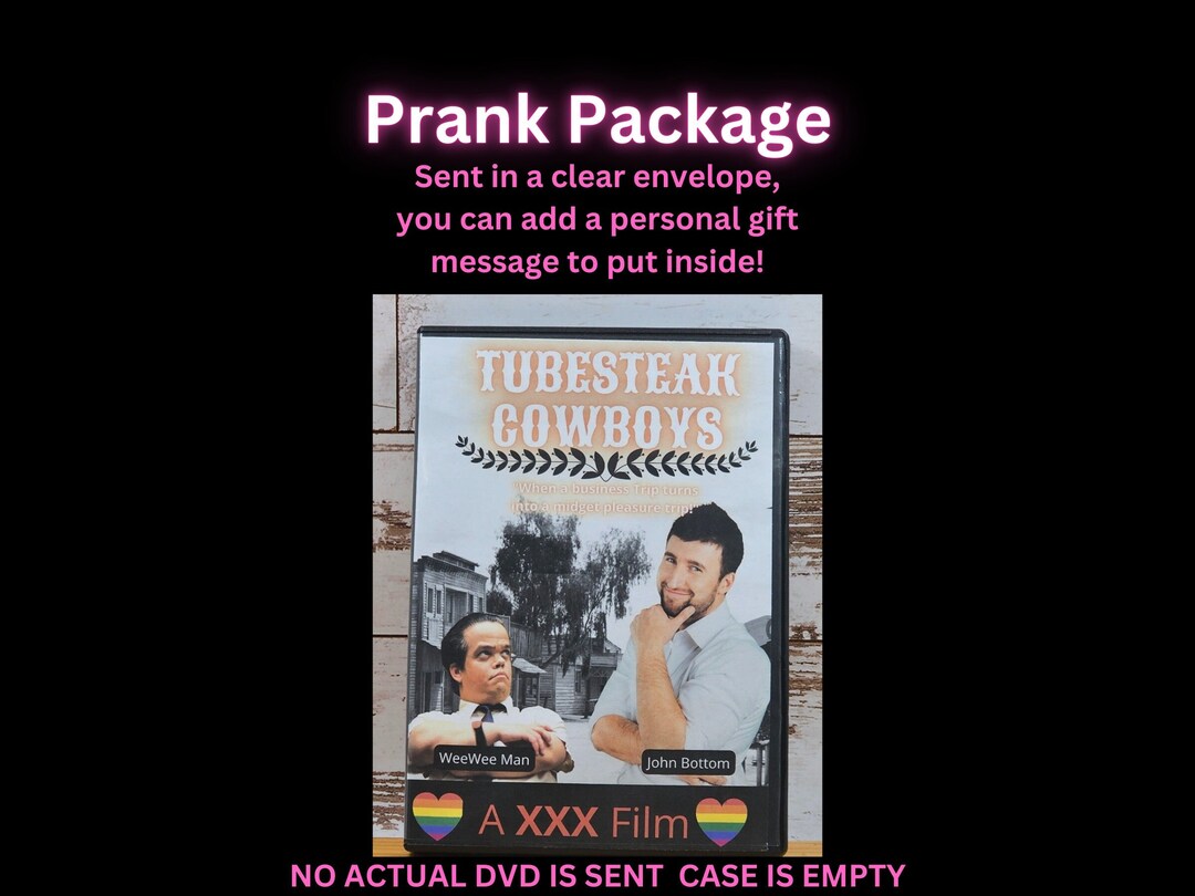 DVD Prank Package, Empty DVD Case Sent in Clear Envelope, Gag Gift ...