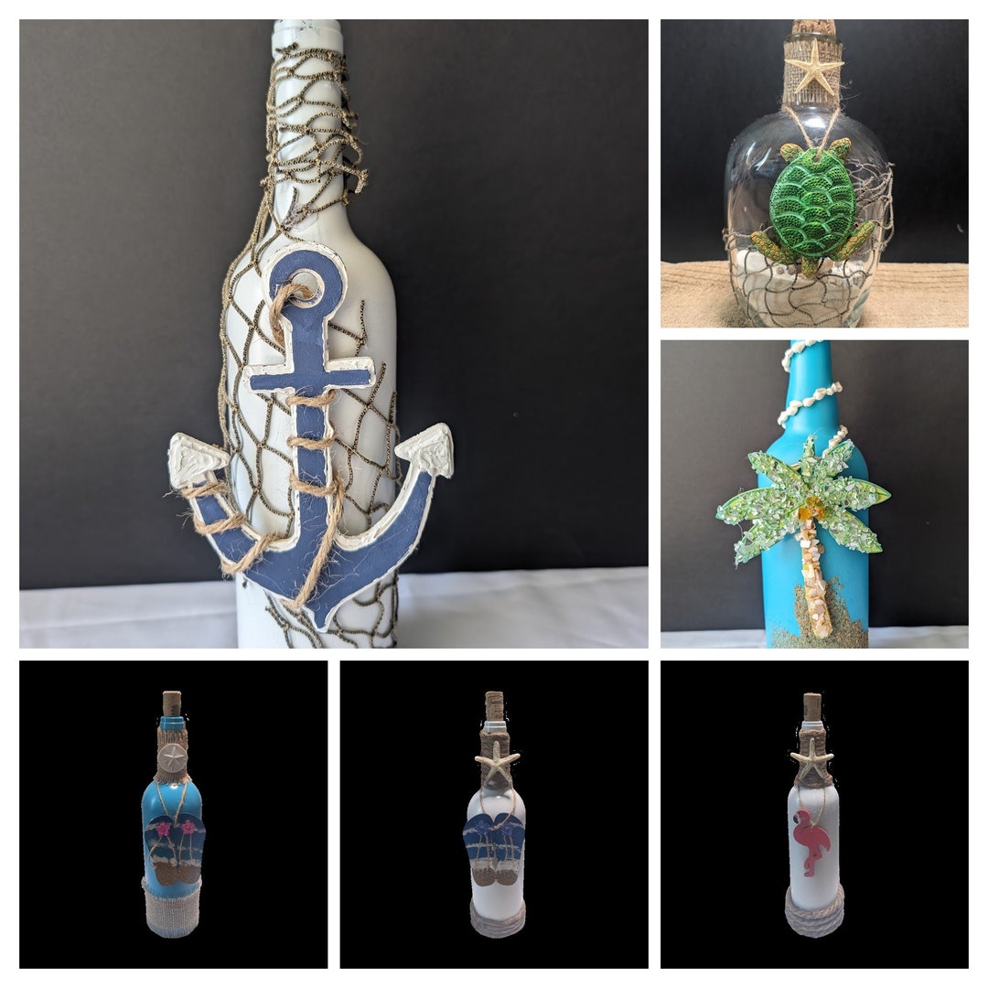 Fun Beach Bottles for Nautical Décor - Etsy