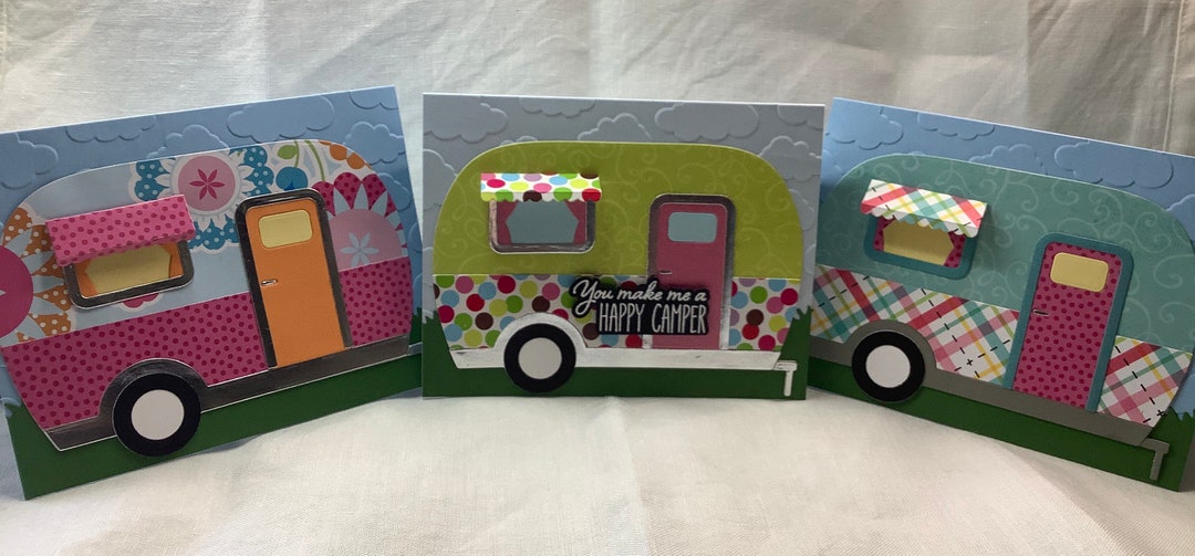 Camp Trailer Card - Etsy