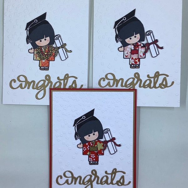 Japanese Girl Card - Etsy