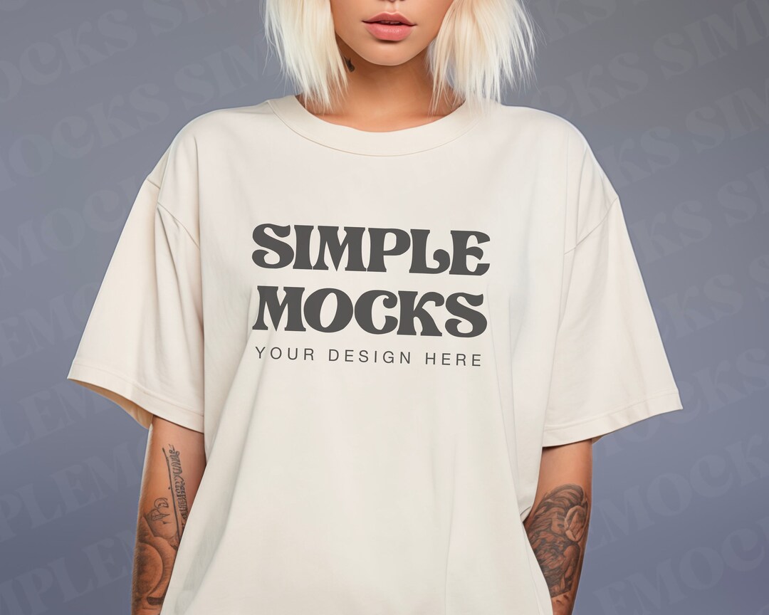 Comfort Colors C1717 Ivory Mockup Comfort Colors Ivory Shirt Mockup ...