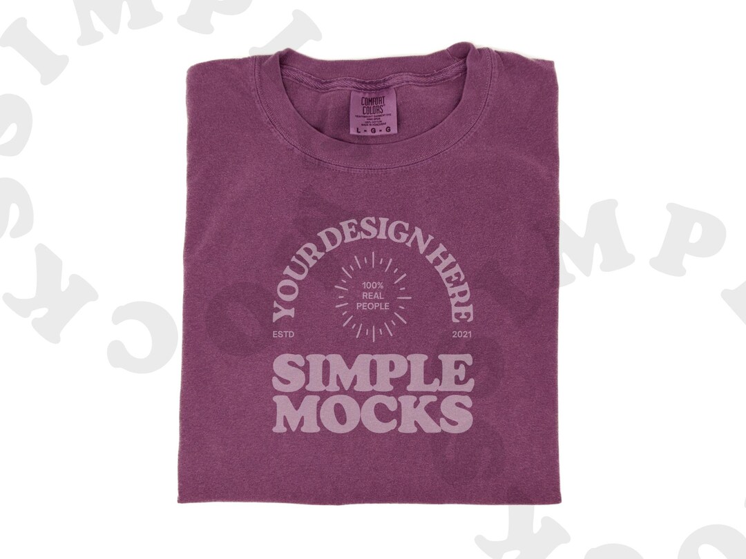 Comfort Colors C1717 Berry Mockup | Comfort Colors Berry Mockup ...