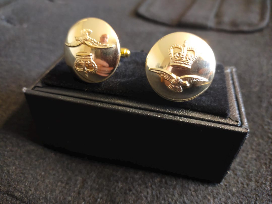 Historic Genuine RAF 23mm Tunic Button Cufflinks. Handmade in the UK ...