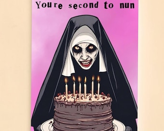 Funny Birthday Card Pop up Nuns Another Year of Bad Habits Rude Nun ...