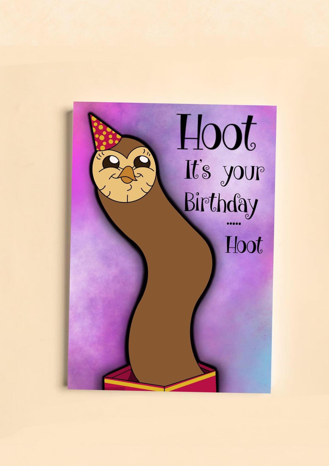 Hooty Birthday Card - Inspired by Owl House. A5 Card (300gsm Card) - Etsy
