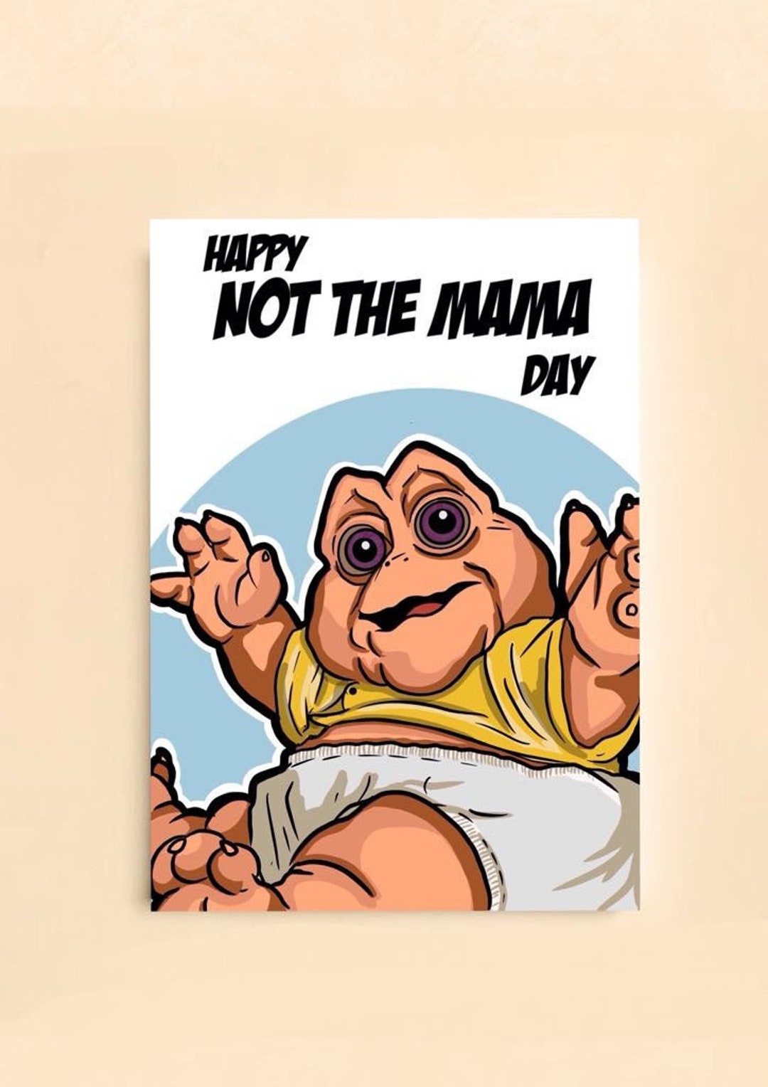 Not the Mama/ Dinosaurs Inspired Card. Fathers Day. 300GSM A5 Card. - Etsy