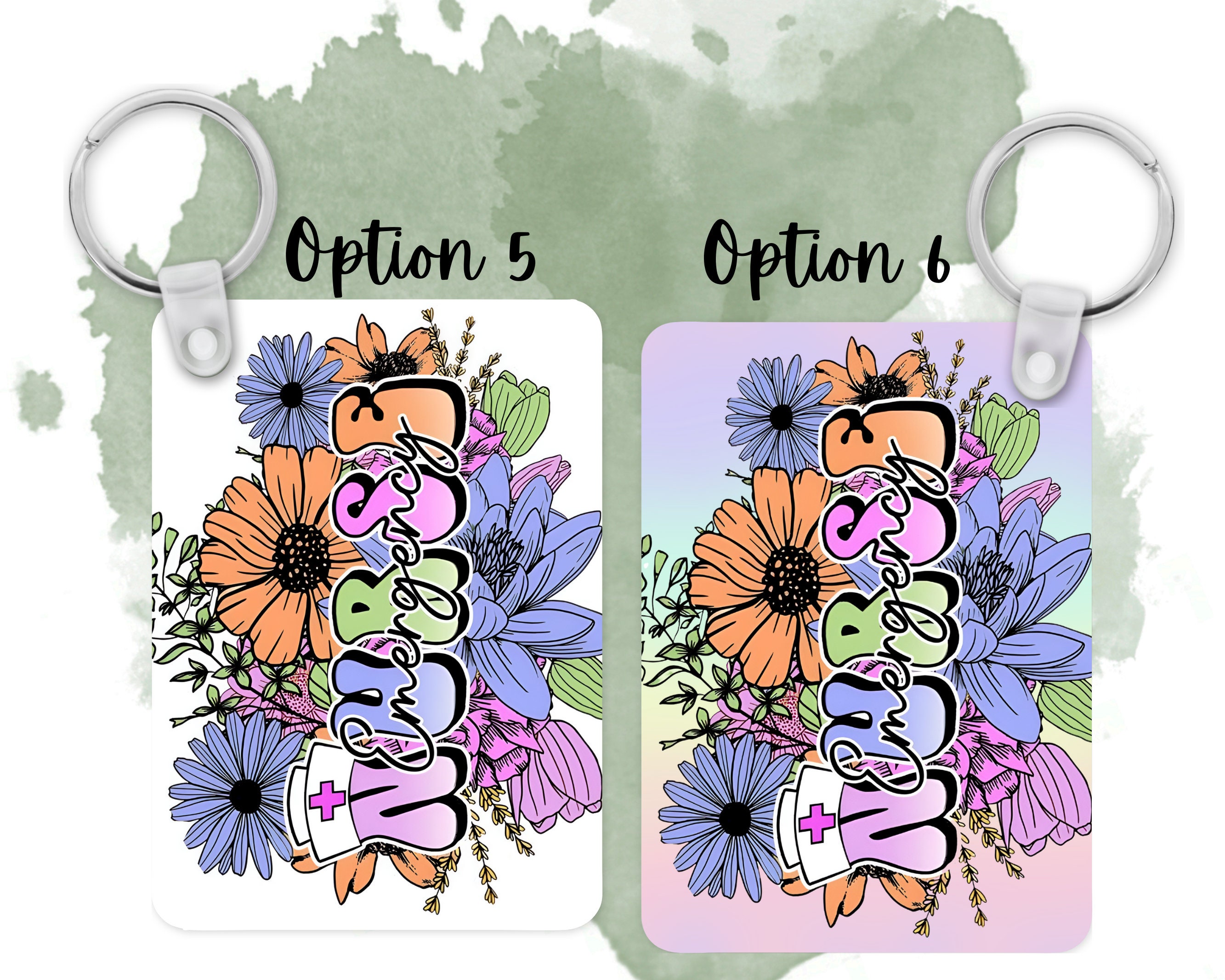 Nurse Sublimation Keychain Keychains Car Accessories Sublimated Car ...