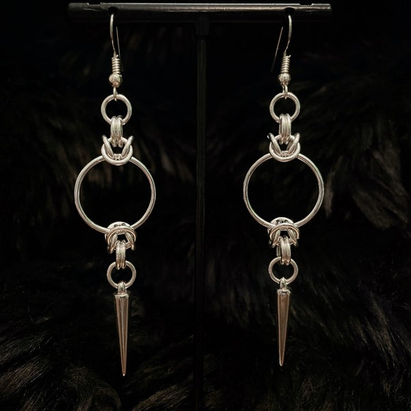 Chainmail Earrings - Etsy