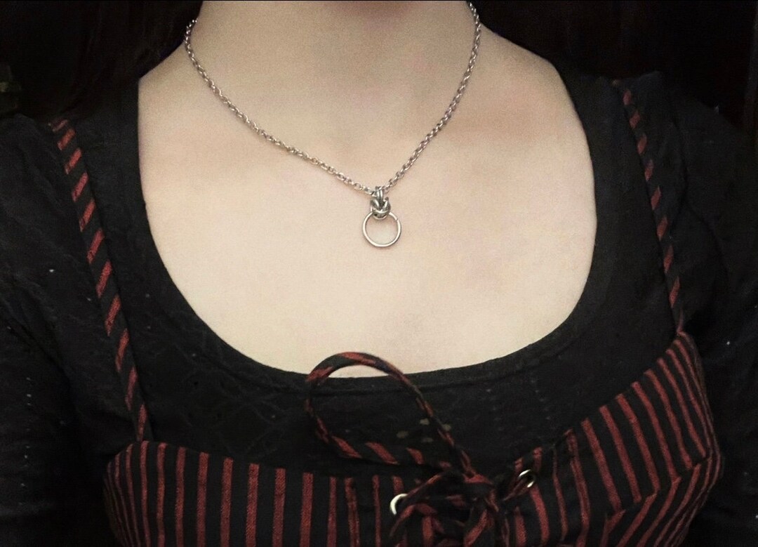 The Nyx Stainless Steel Chainmail Day Collar Dainty O - Etsy
