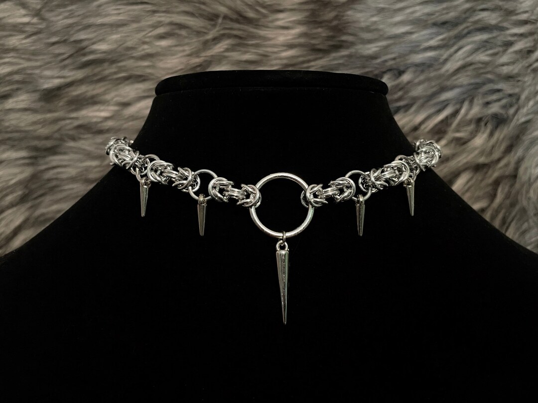 The Asteria - Byzantine Chainmail Spike Choker - Charm - Necklace ...