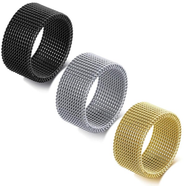 Mens Mesh Ring - Etsy