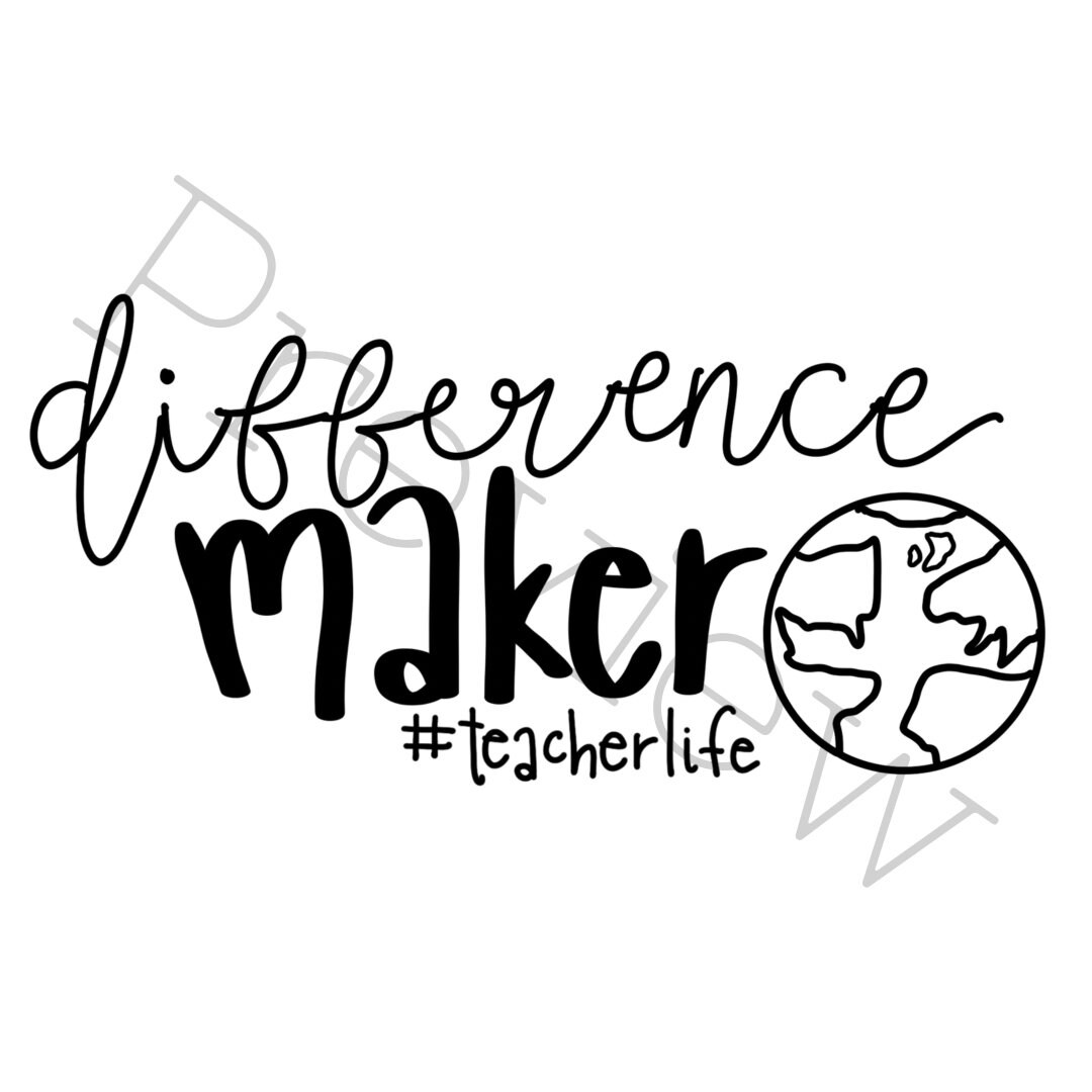 Difference Maker PNG and SVG Cut File for Silhouette and Cricut - Etsy