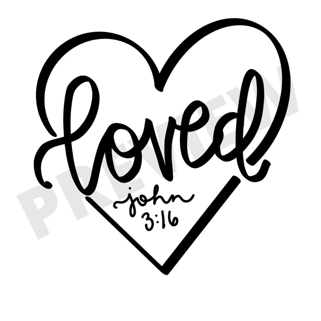 Loved PNG and SVG Cut File for Silhouette and Cricut - Etsy