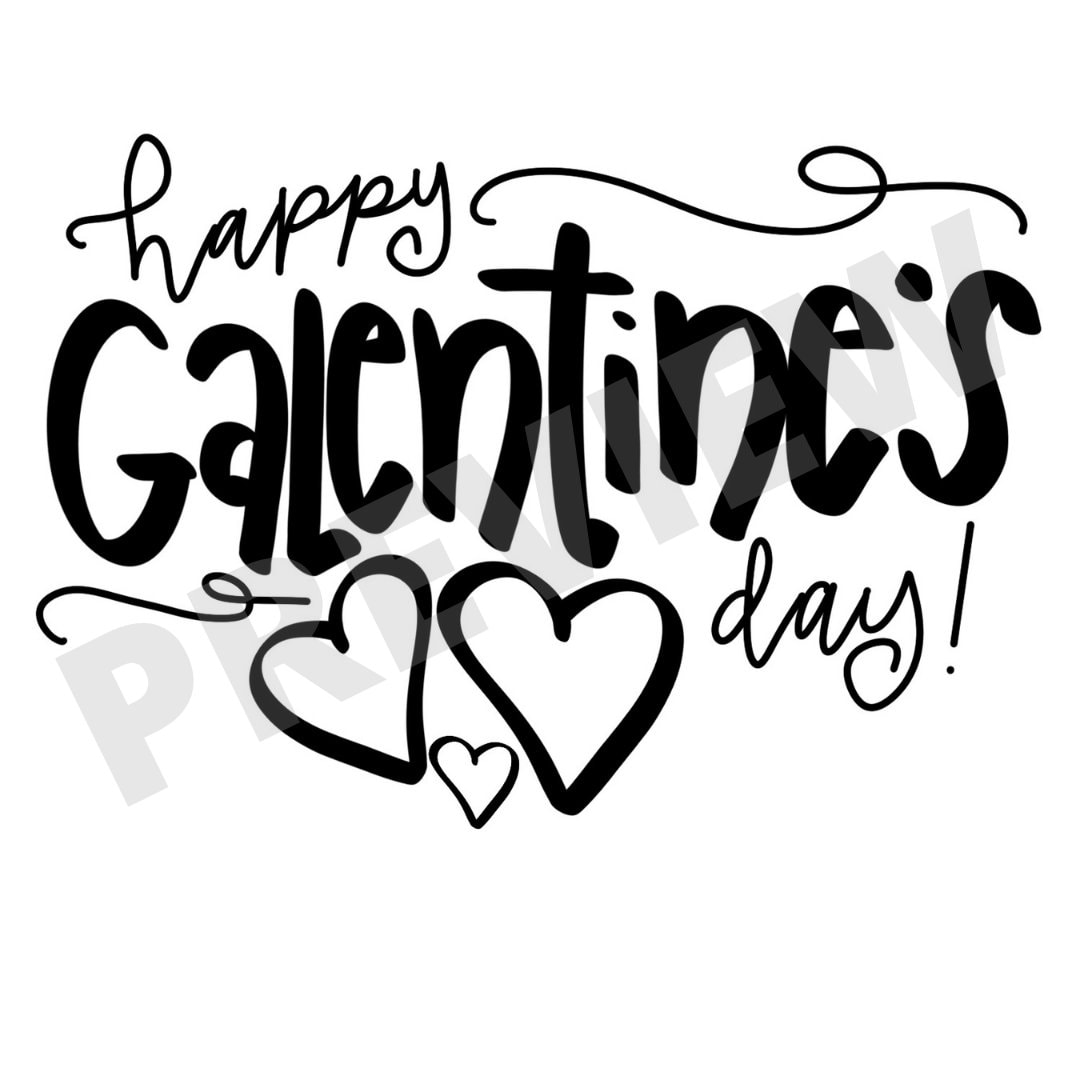 Happy Galentine's Day PNG and SVG Cut File for Silhouette and Cricut - Etsy