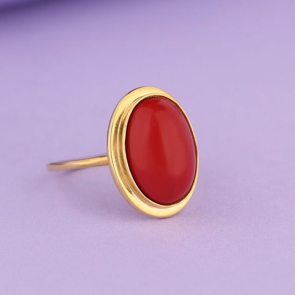 Coral Ring - Etsy