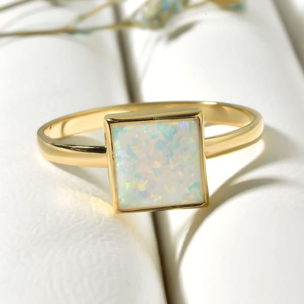 Genuine Opal Ring - Etsy