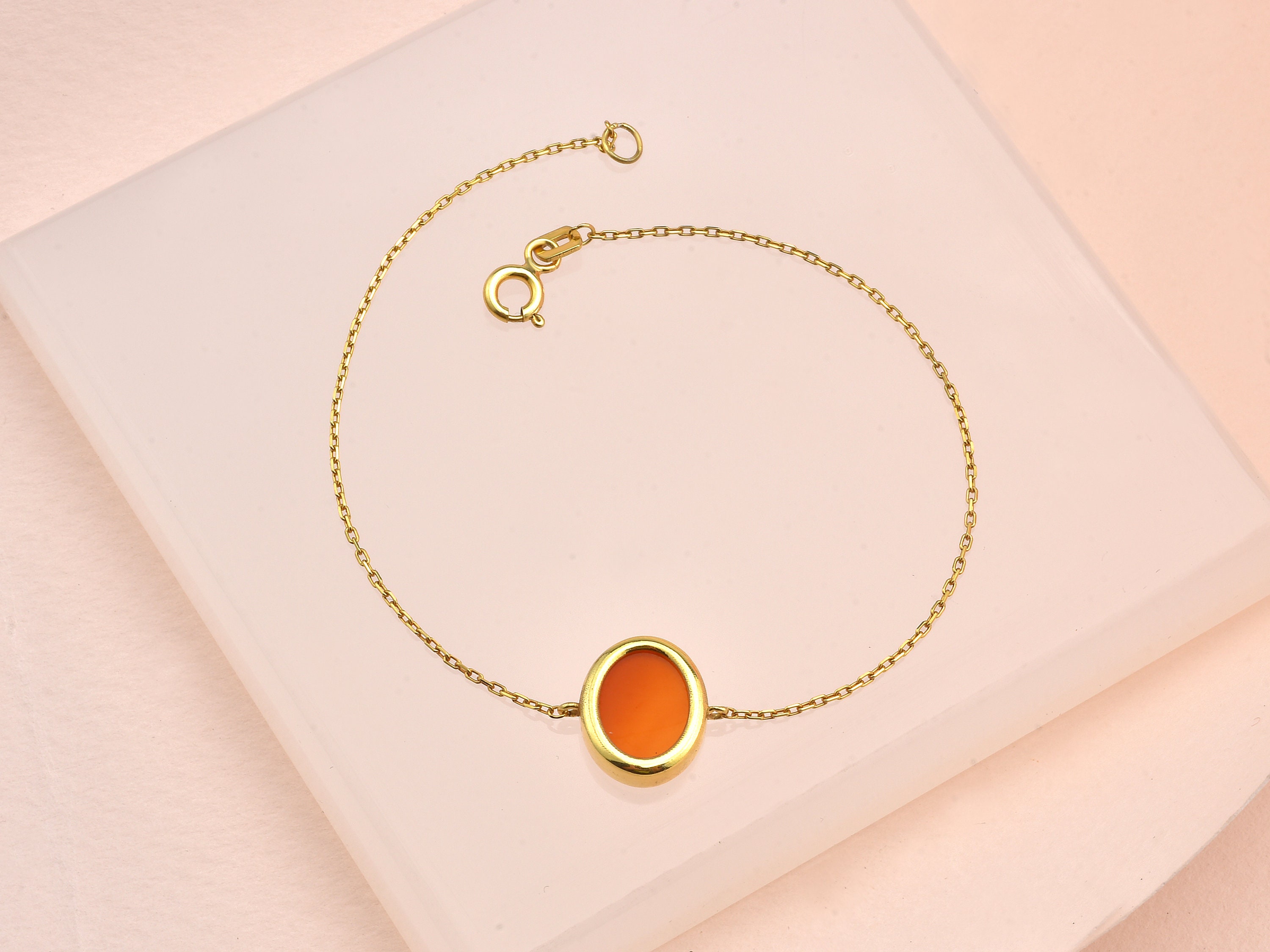 Oval Carnelian Bracelet Women Carnelian Bracelet Gifts - Etsy