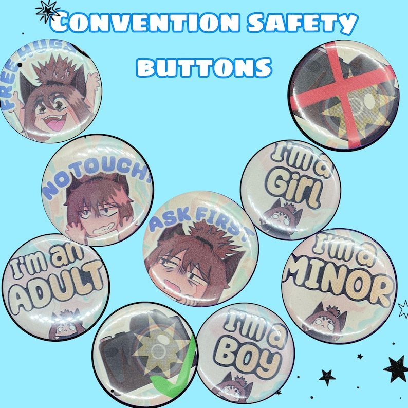 Convention and Statement Buttons/pins - Etsy