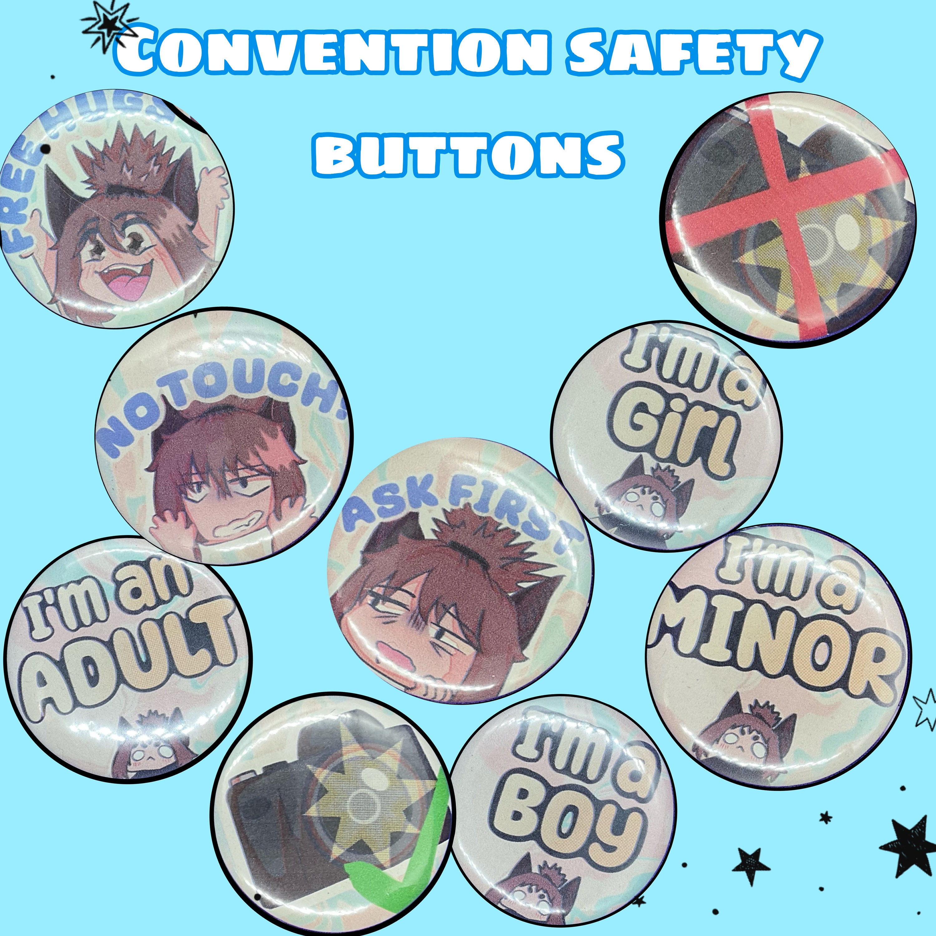 Convention and Statement Buttons/pins - Etsy