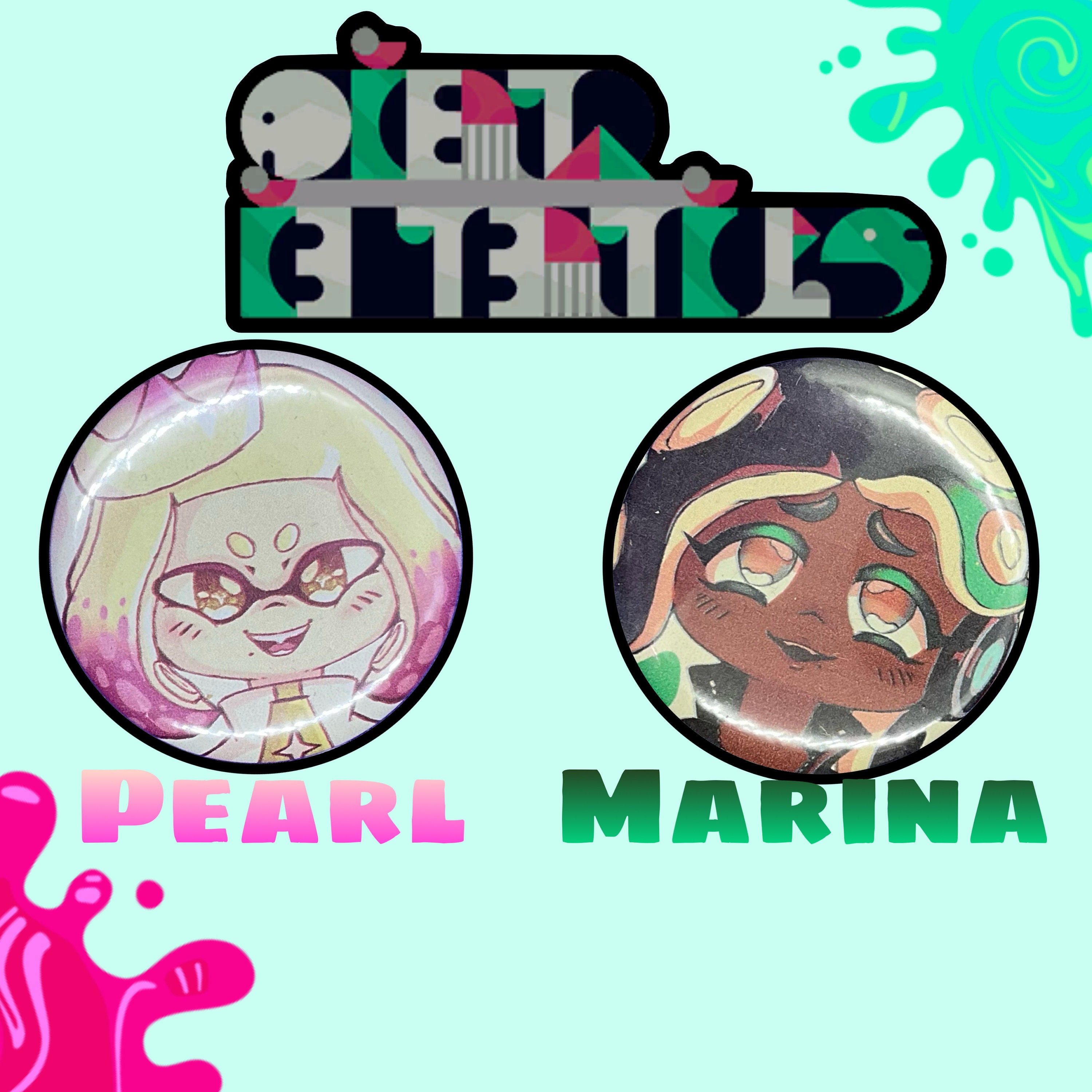 Splatoon Buttons/pins Idols - Etsy