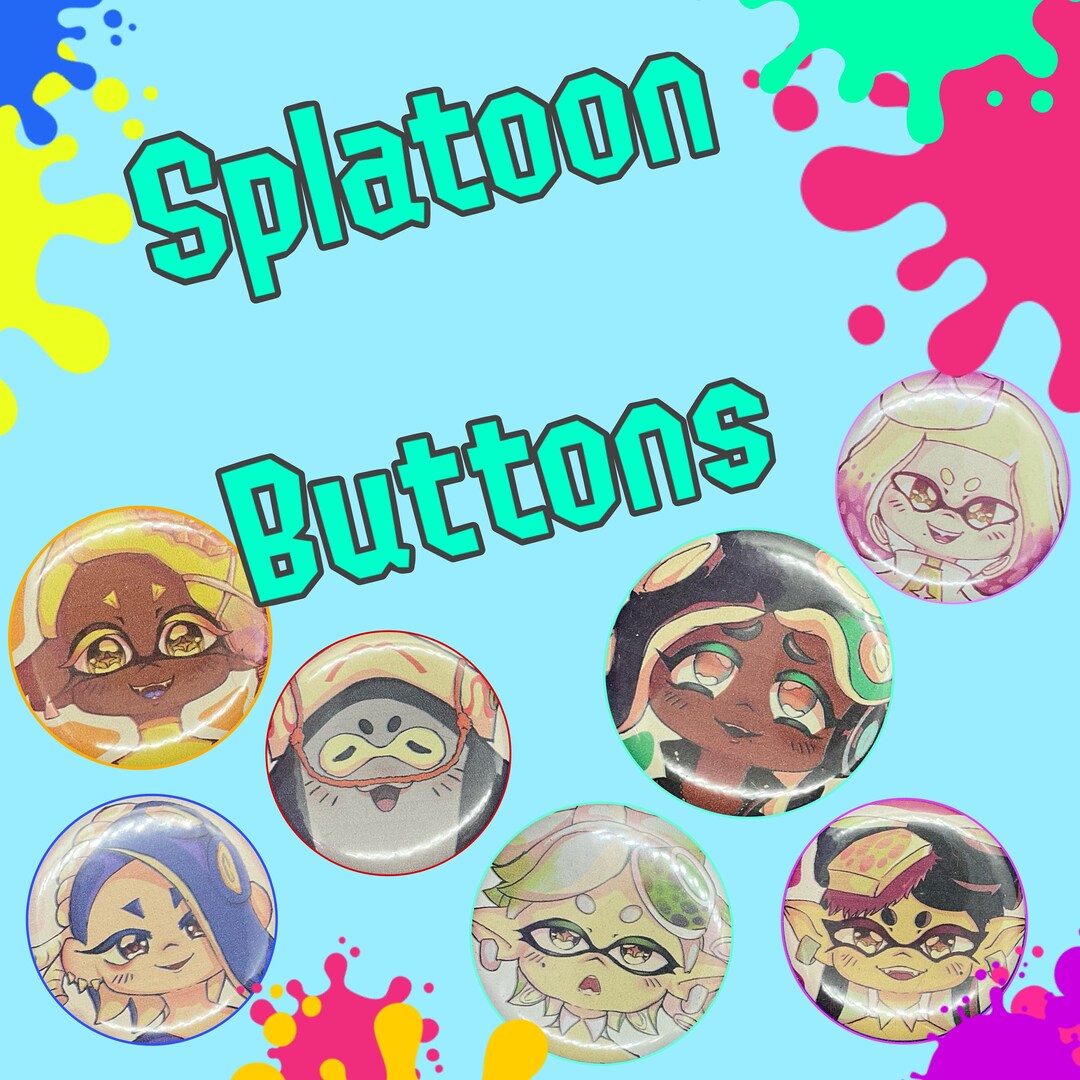 Splatoon Buttons/pins Idols - Etsy