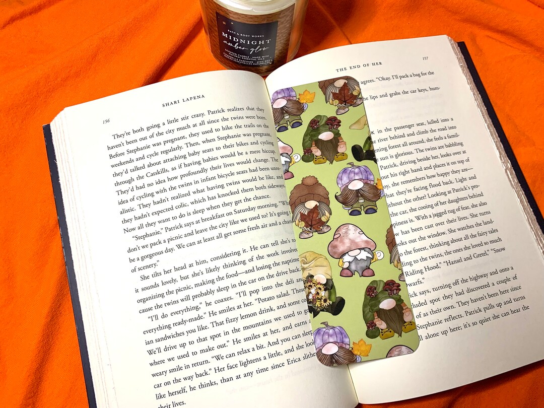 Friendly Fall Gnomes Bookmark Fall Bookmark Autumn Decor Handmade ...