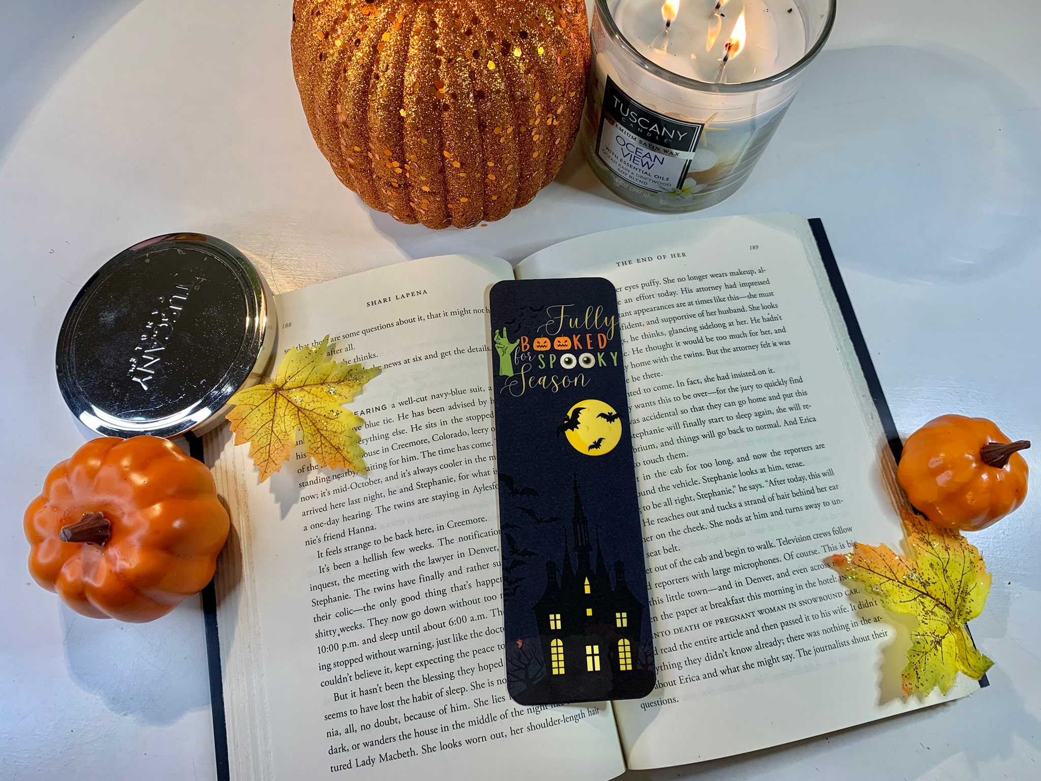 Spooky Season Haunted House Bookmark Halloween Bookmark - Etsy