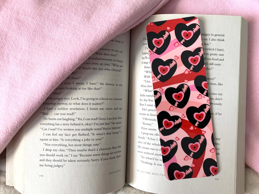 Vinyl (tines) Day Heart Bookmark | Handmade Bookmarks | Laminated ...