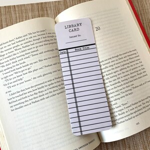 Vintage Library Card Bookmarks | Handmade Bookmarks | Laminated | Gifts ...