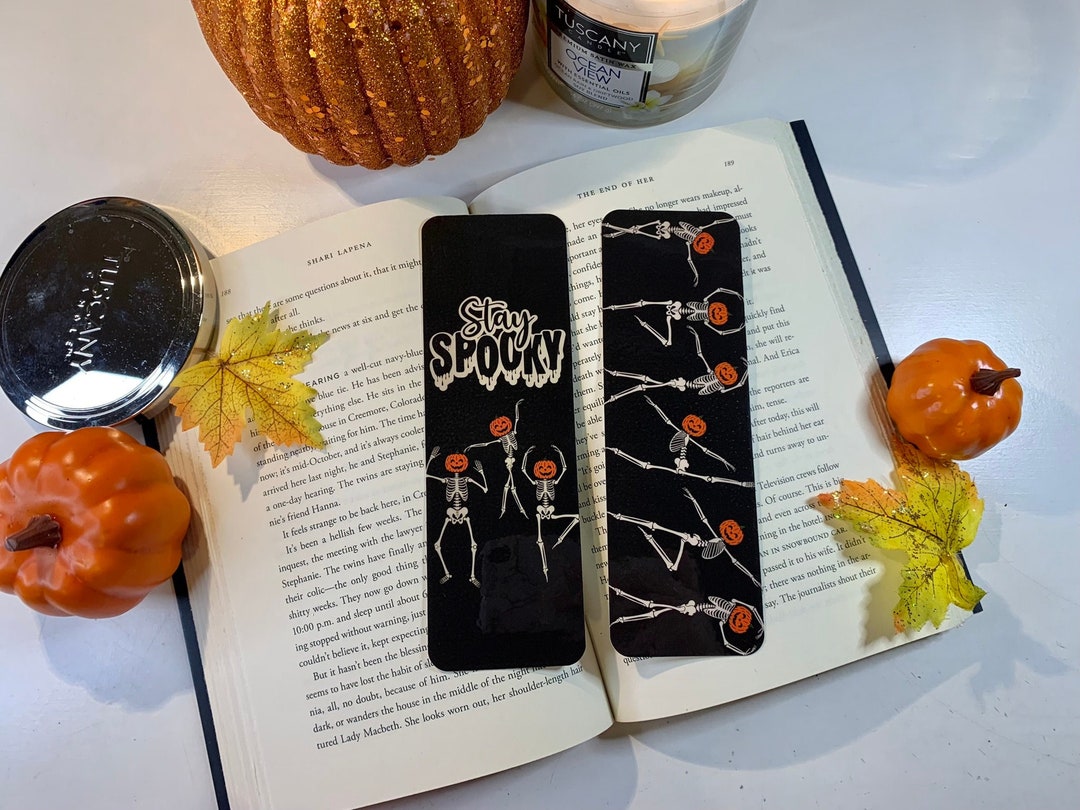 Stay Spooky Pumpkinhead Skeleton Bookmarks | Individual or Set ...