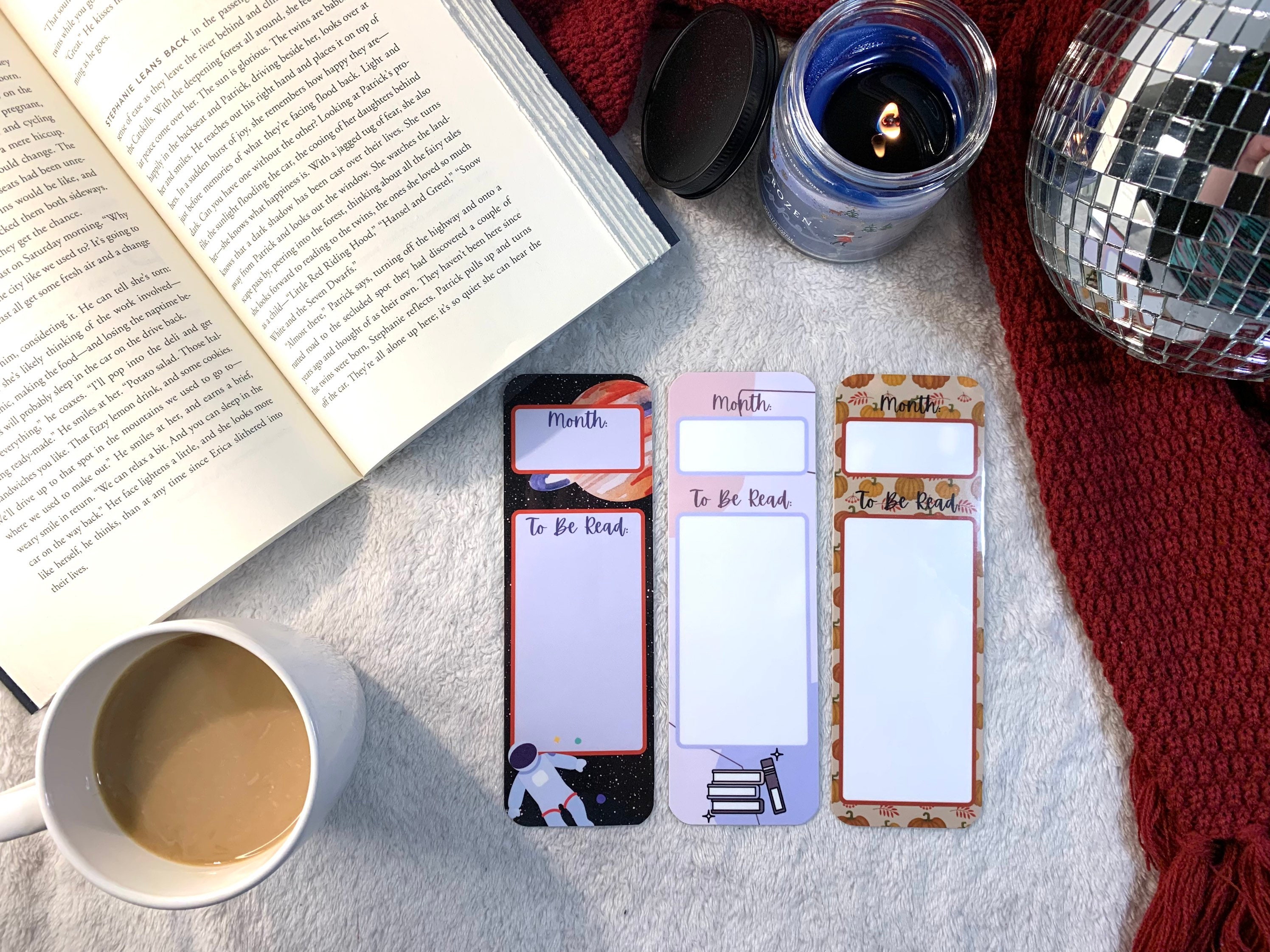 TBR Bookmarks Collection REUSABLE Handmade Bookmarks | Etsy