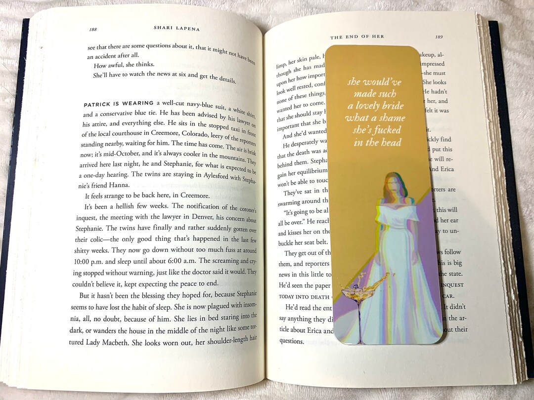 F*cked in the Head Bookmark | Handmade Bookmarks | Laminated | Gift for ...