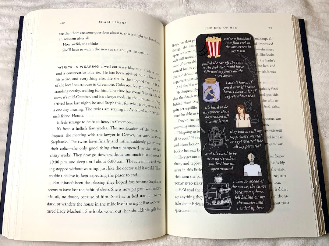 Hard Time Adjusting Bookmark Handmade Bookmarks Laminated Gift for Book ...