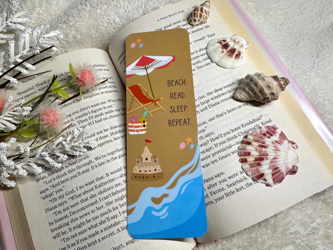 Beach Read Bookmark | Summer Reader Gift - Etsy