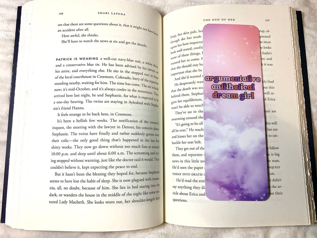 Dream Girl Laminated Bookmark | Book Lover Gift - Etsy